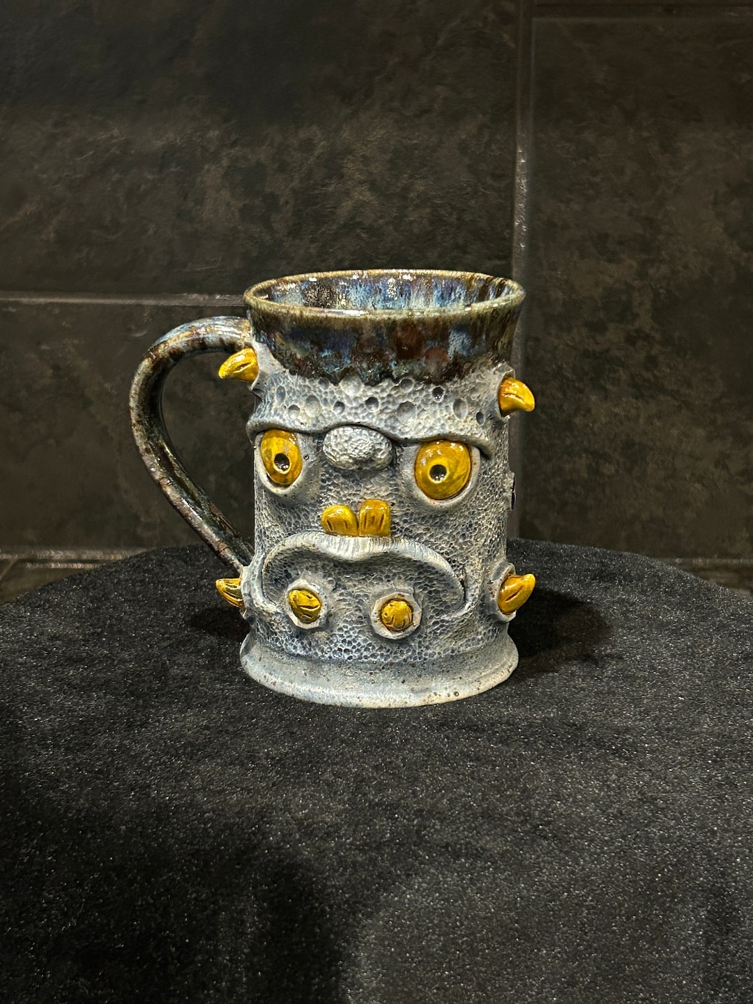 Handcrafted Monster Mug, Goblin Mug, Orc Mug, Ogre Mug, Face Mug, Cool ...