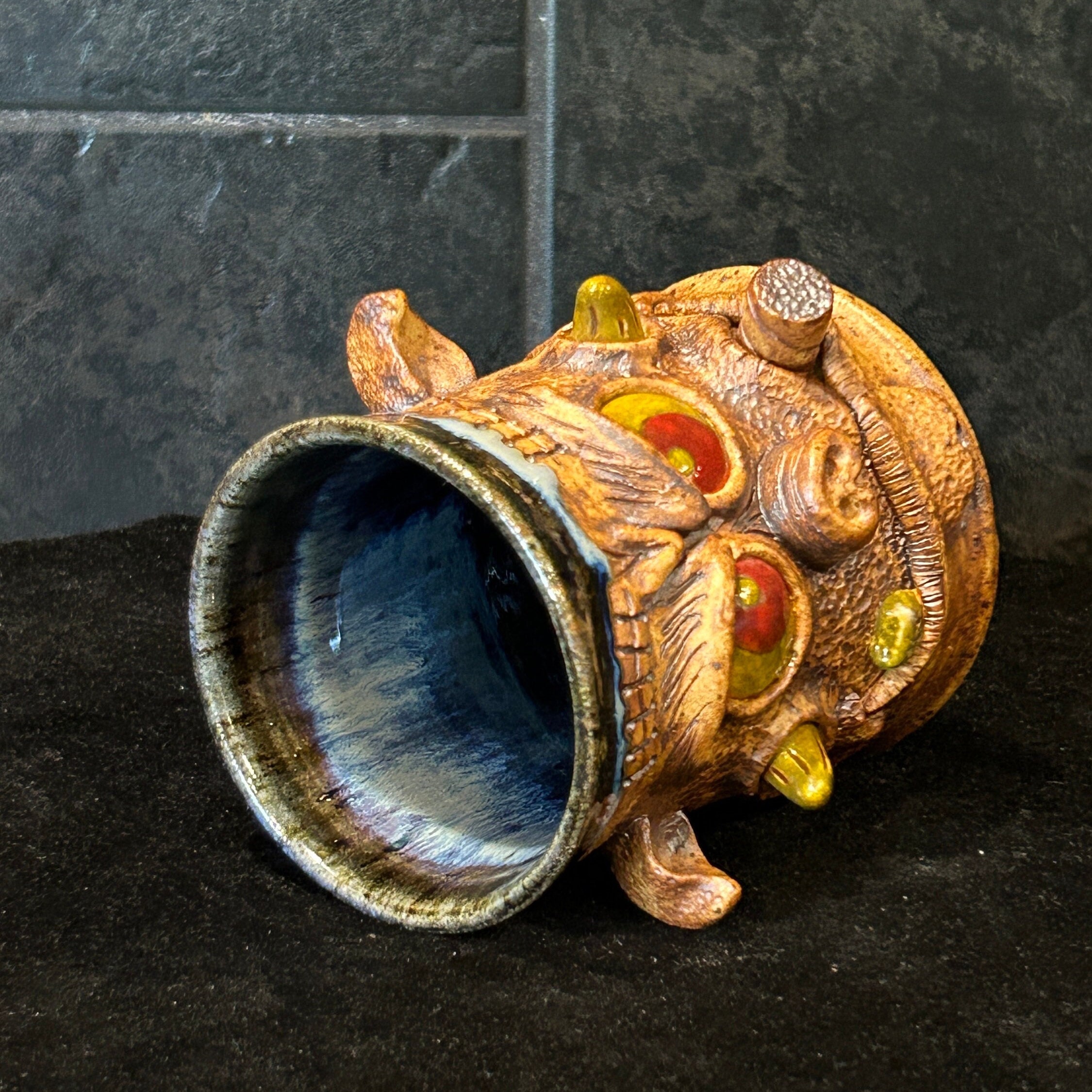 Handcrafted Monster Mug, Goblin Mug, Orc Mug, Ogre Mug, Face Mug, Cool ...