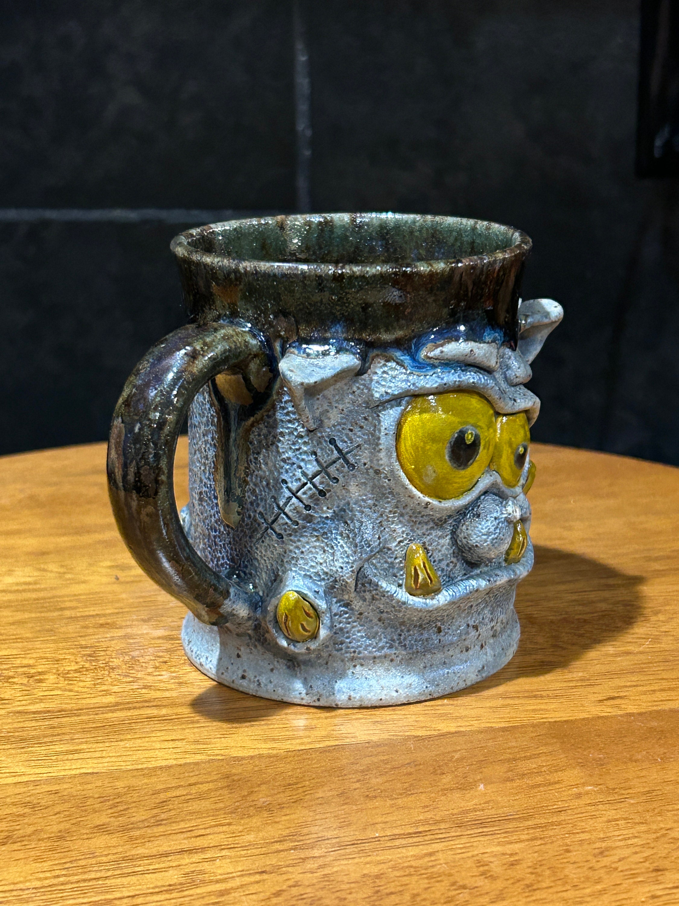 97 Handcrafted Monster Mug, Goblin Mug, Orc Mug, Ogre Mug, Face Mug ...