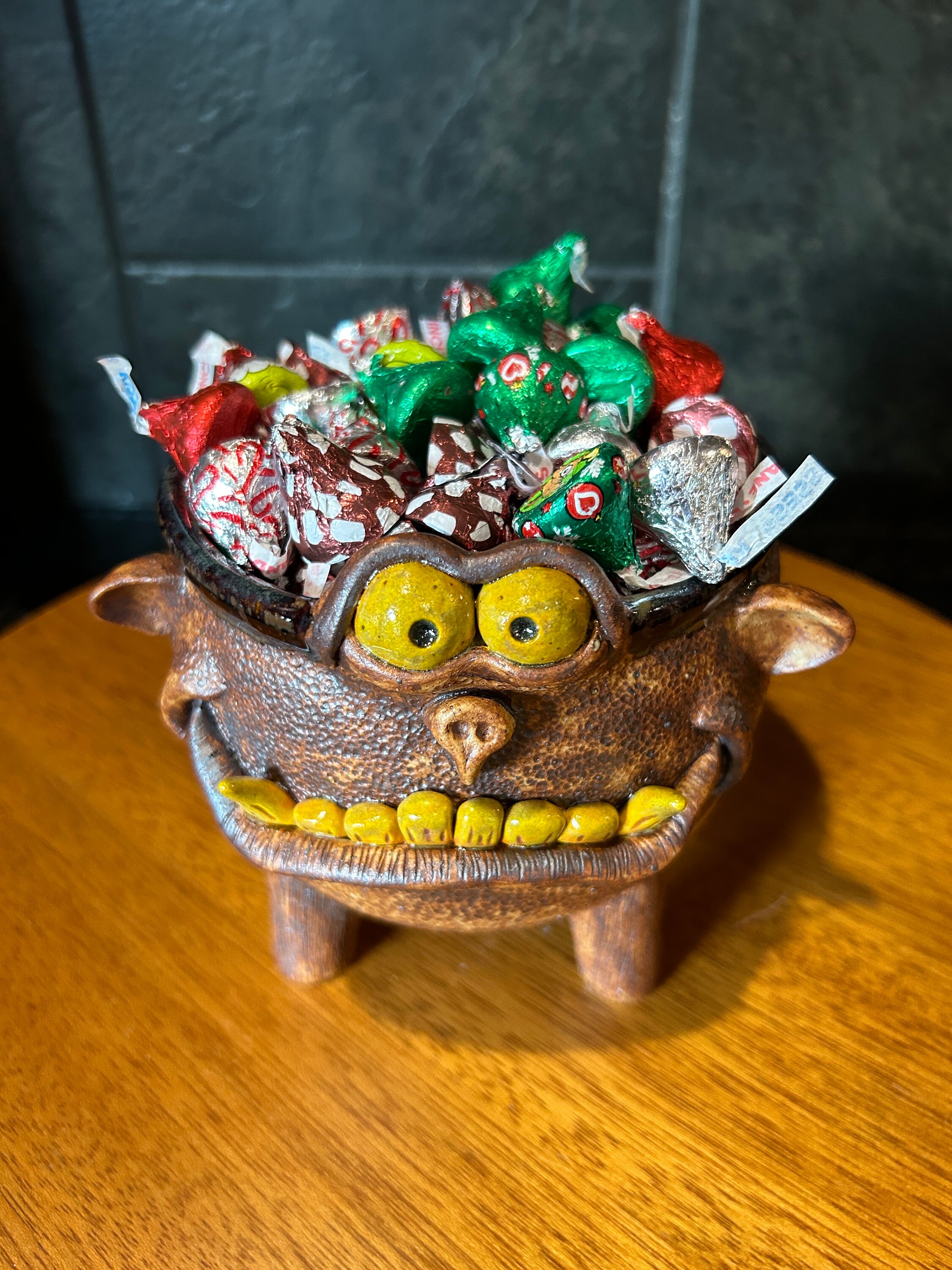 Candy Bowl, Monster Pottery, Goblin, Ogre, Troll, Orc, Candy, Coffee ...