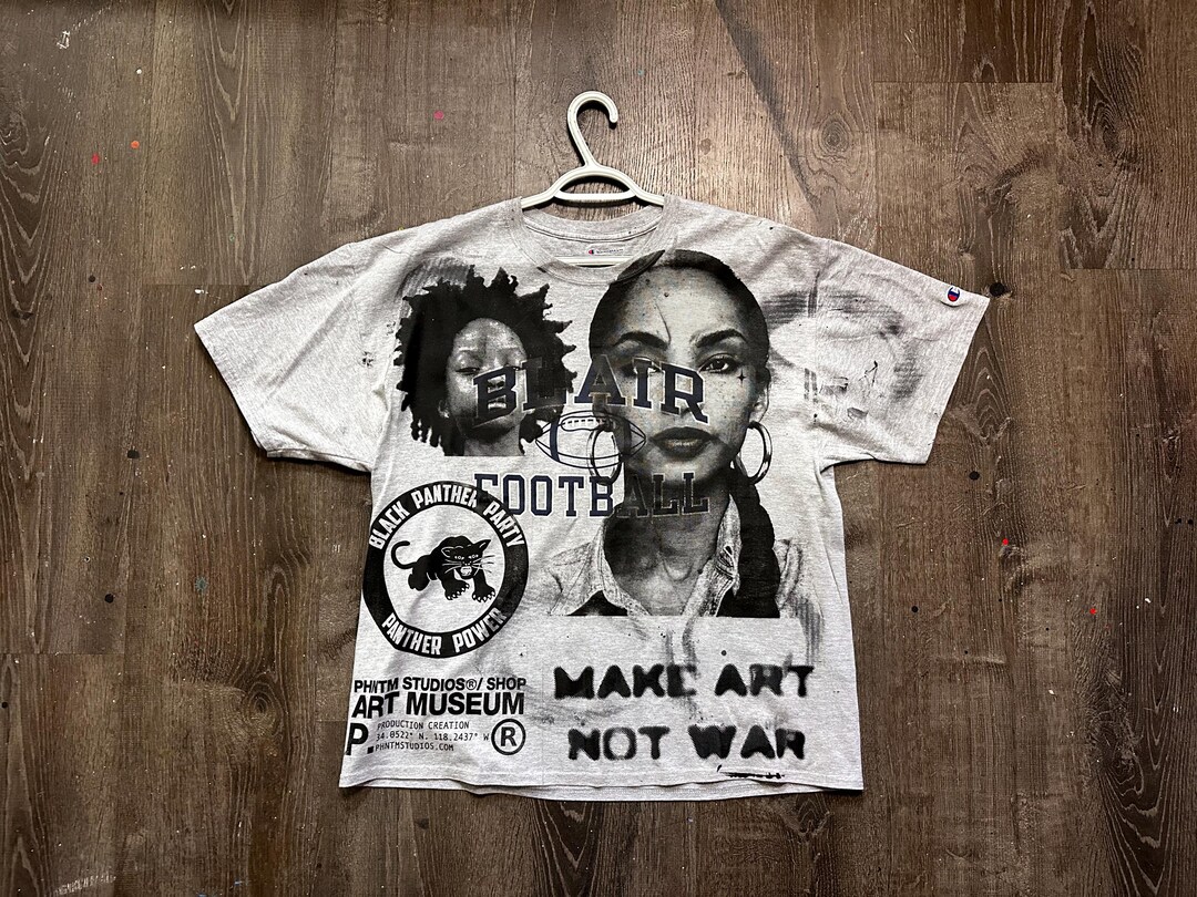 Sade Adu Black Panther Party Make Art Not War Custom Made Screen Print ...