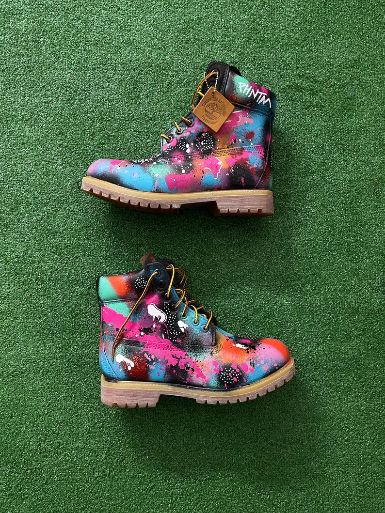 Custom Timberland Premium Boots | Custom Made Boots | Hand Painted ...