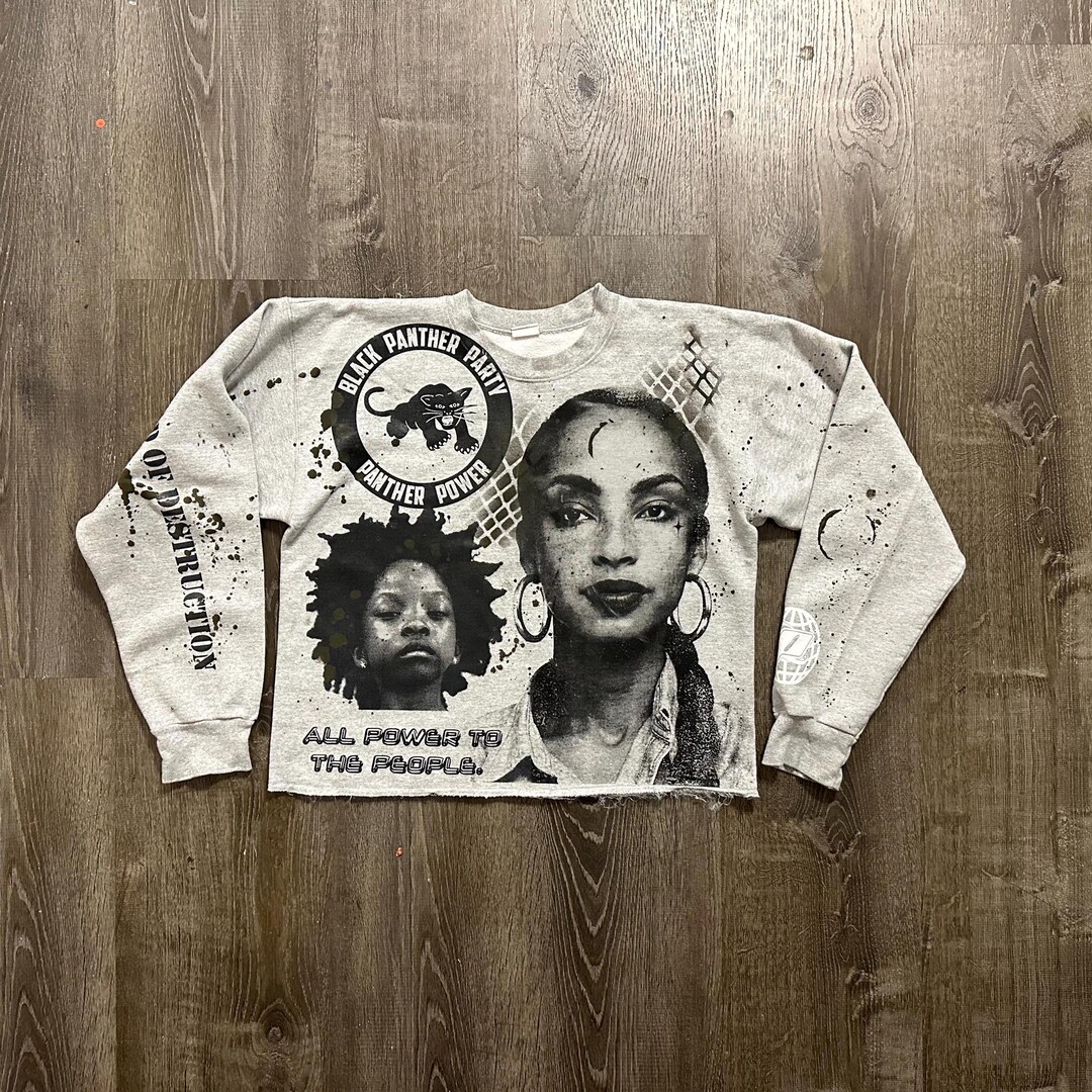 Sade Adu Black Panther Party Art Dept Make Art Not War Custom Made ...