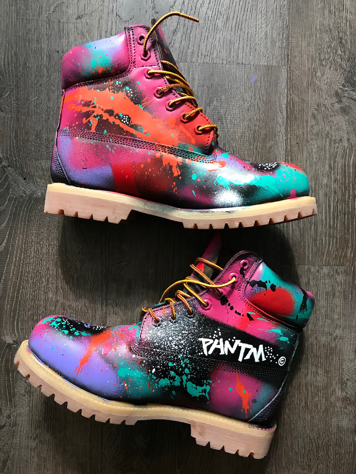 Custom Timberland Premium Boots Custom Made Boots Hand Painted Boots ...