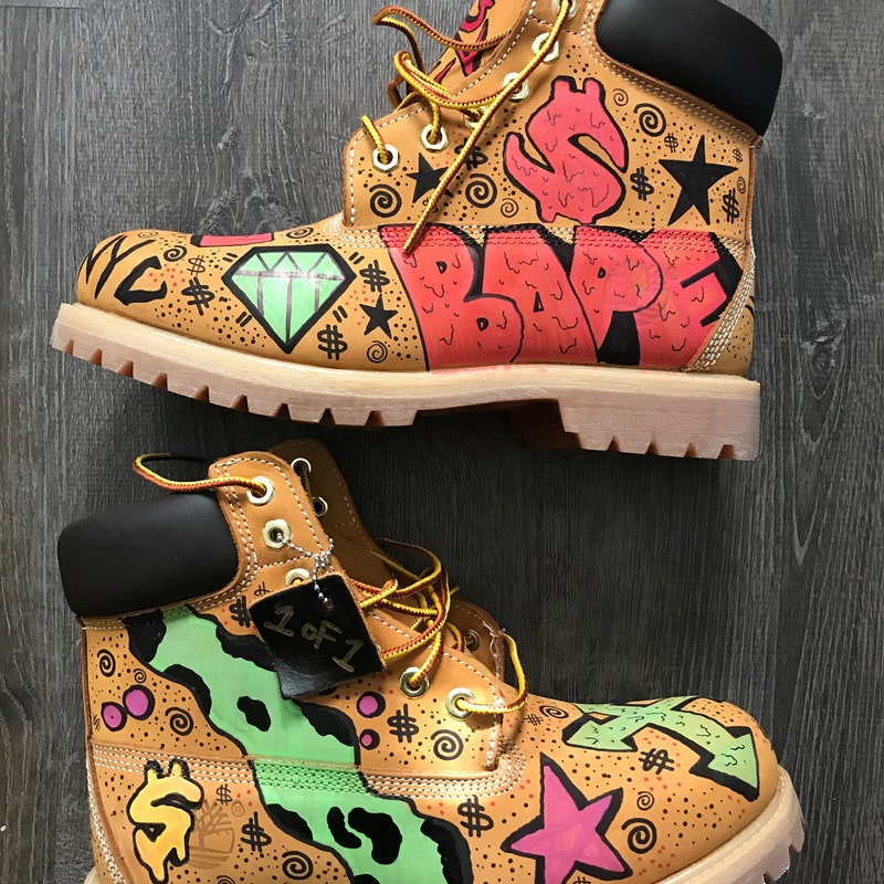 Custom Timberlands - Etsy