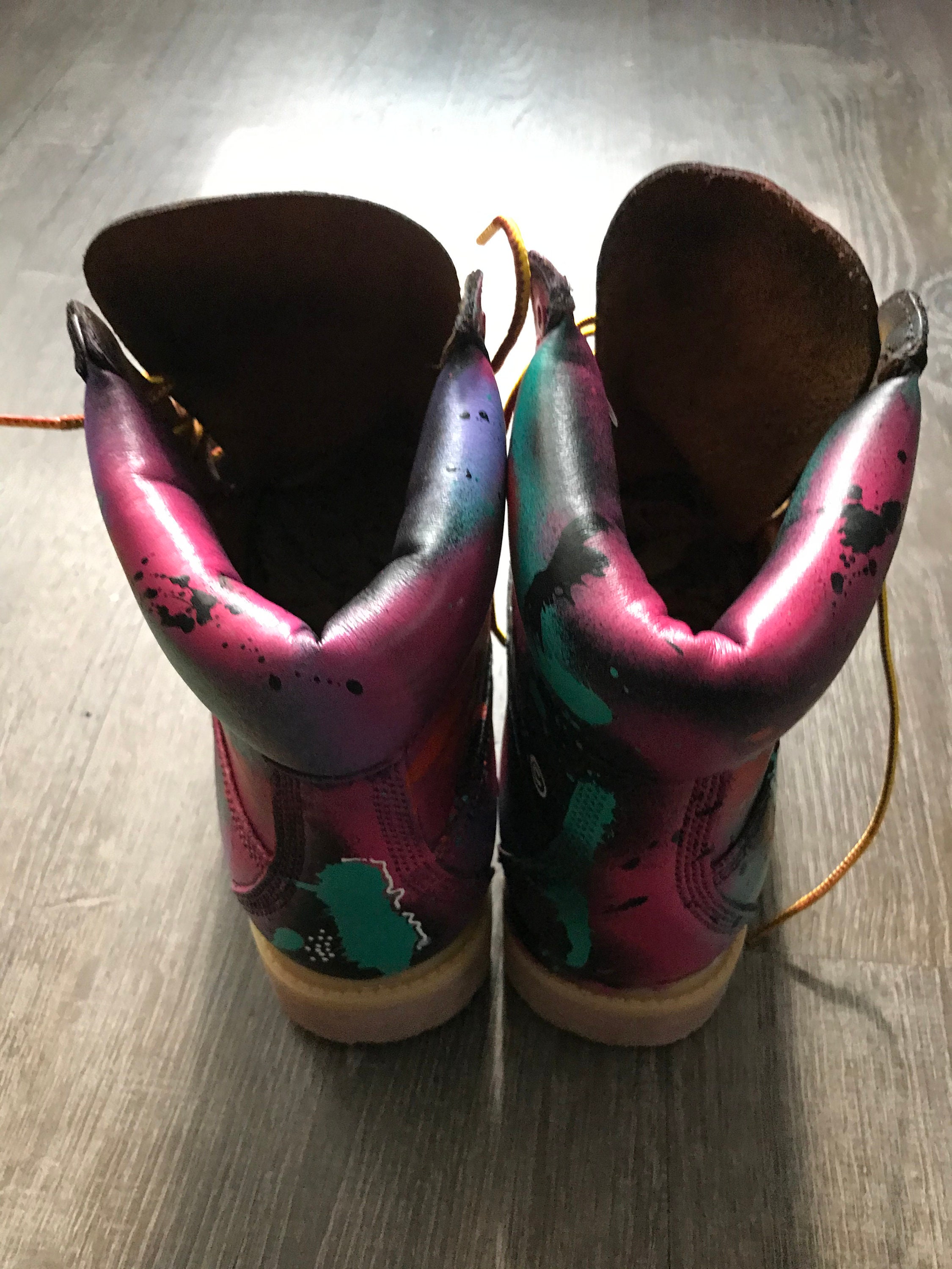 Custom Timberland Premium Boots | Custom Made Boots | Hand Painted ...