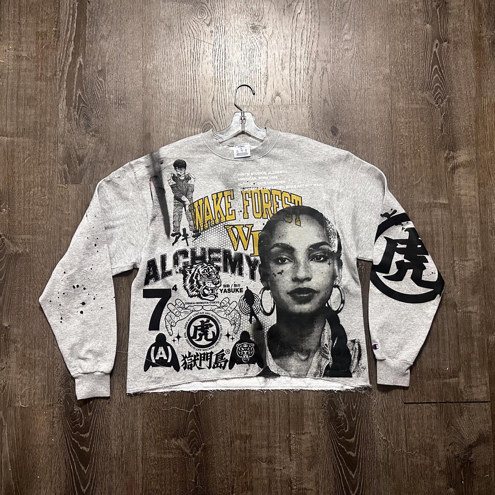 Sade Adu Akira Art Dept Make Art Not War Y2K Hand Painted Custom Made ...