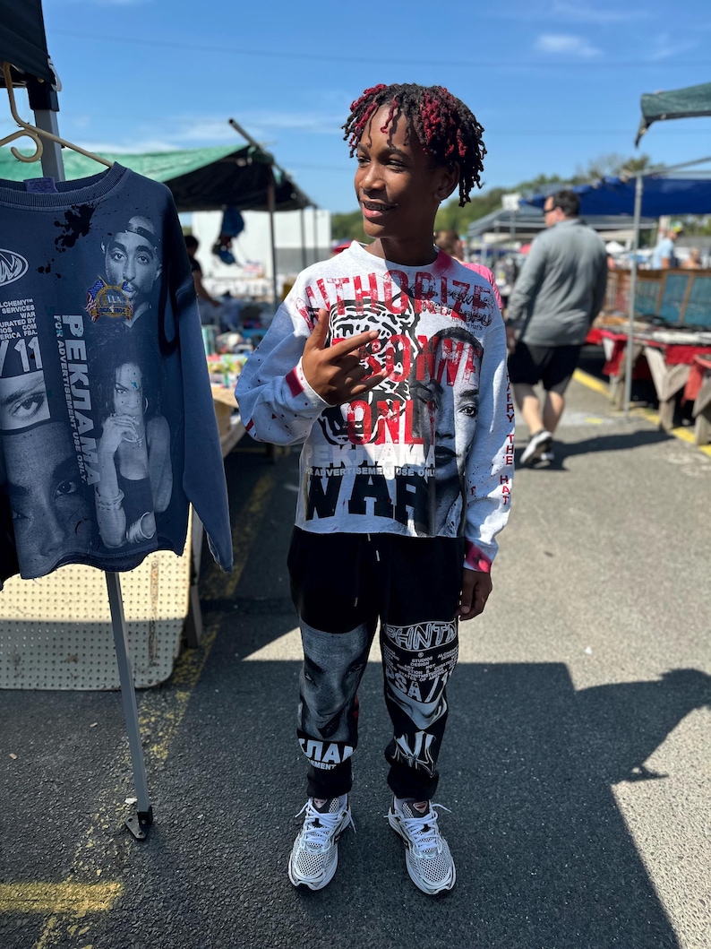 Sade Adu Black Panther Party NY Art Dept Upcycled Screen Print Camo ...