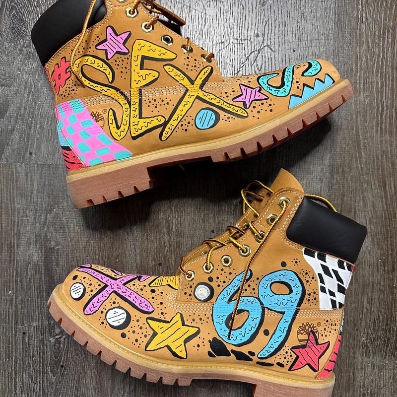 Custom Timberlands - Etsy