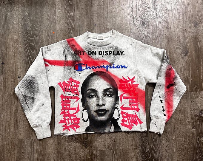Sade Adu Kanji Art Dept Make Art Not War Hand Painted Custom Made ...