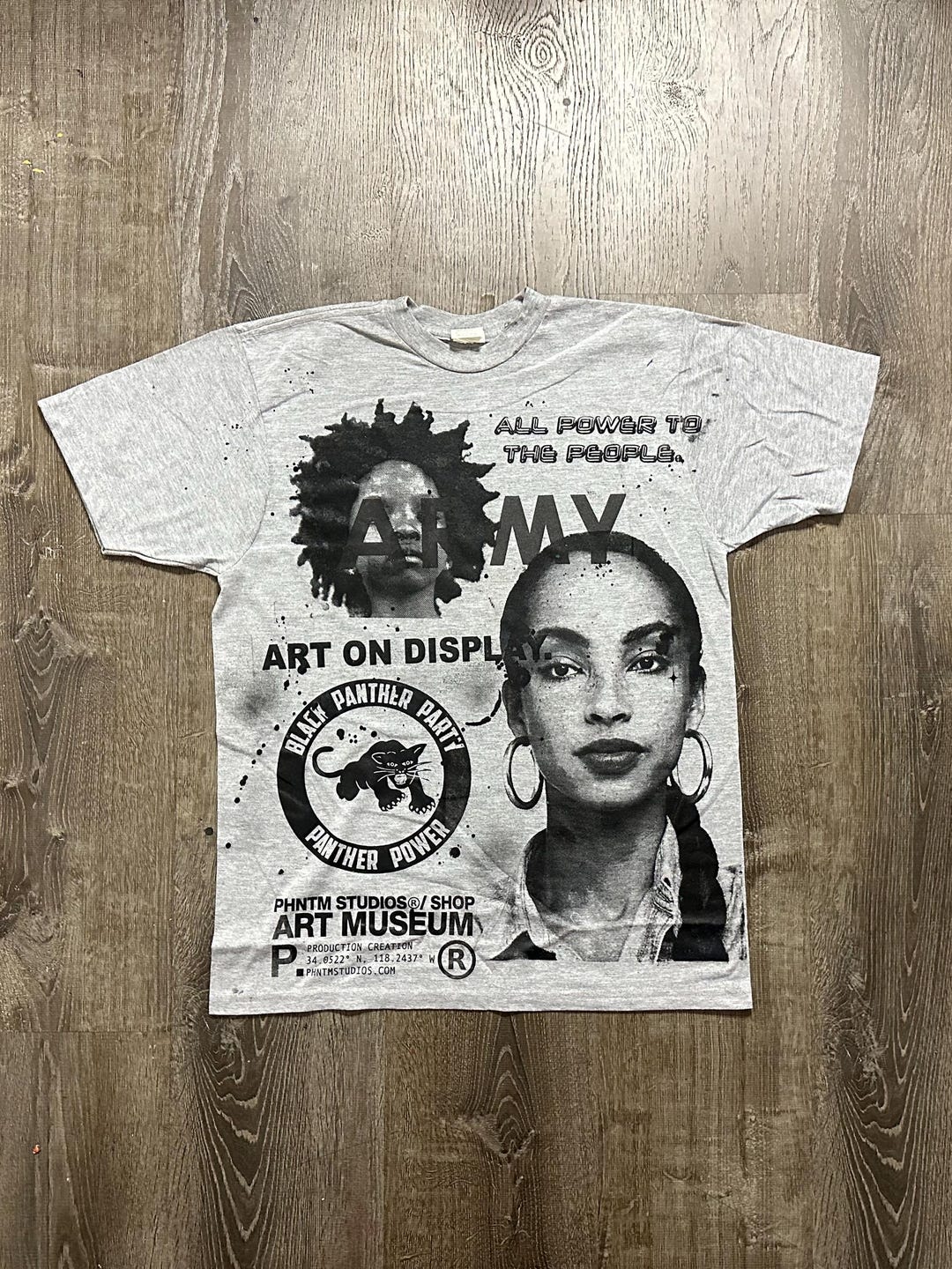 Sade Black Panther Party Army 3M Make Art Not War Heavy Metal Y2K Hand ...