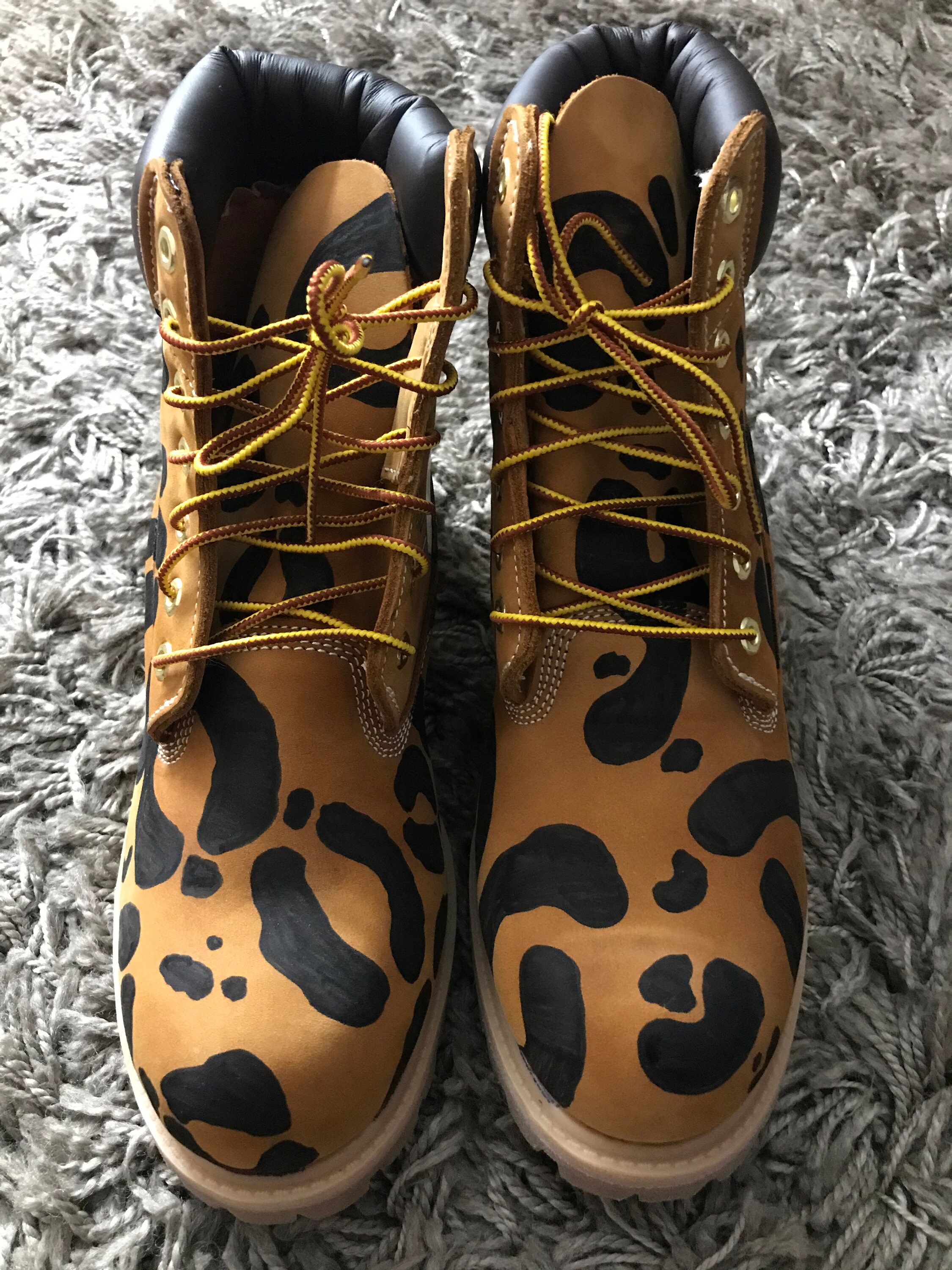 Custom Hand Painted Timberland 6 Inch Wheat Boots, One of a Kind ...