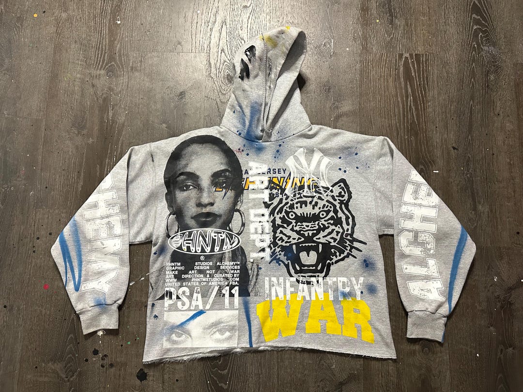 Sade Adu Black Panther Partyv NY War Art Dept Upcycled Screen Print ...