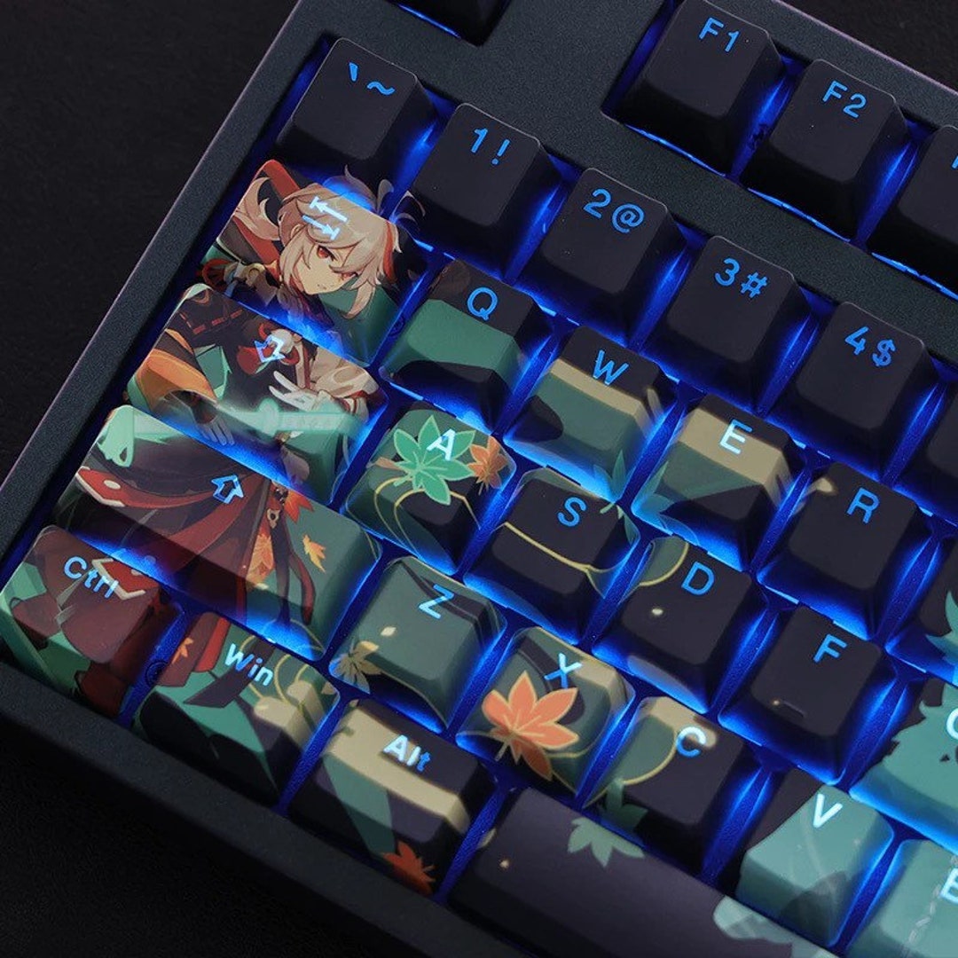 Genshin Impact Kazuha Backlit Keycaps - Etsy Hong Kong