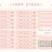 Yarn Stash Tracker, Yarn Organiser, Crochet Yarn Tracker, Knitting Yarn ...