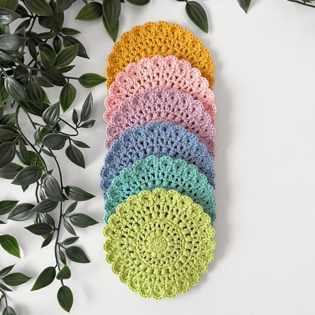 CROCHET PATTERN, Lottie and Lulu’s Lacy Coaster, Crochet Coaster, Quick ...