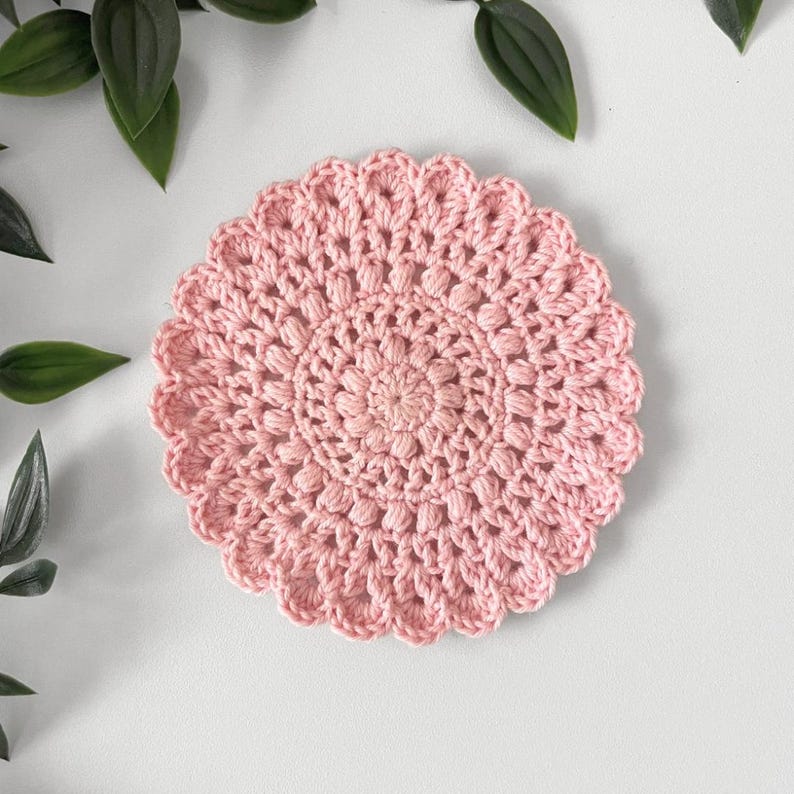 CROCHET PATTERN, Lottie and Lulu’s Lacy Coaster, Crochet Coaster, Quick ...