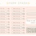 Yarn Stash Tracker, Yarn Organiser, Crochet Yarn Tracker, Knitting Yarn ...