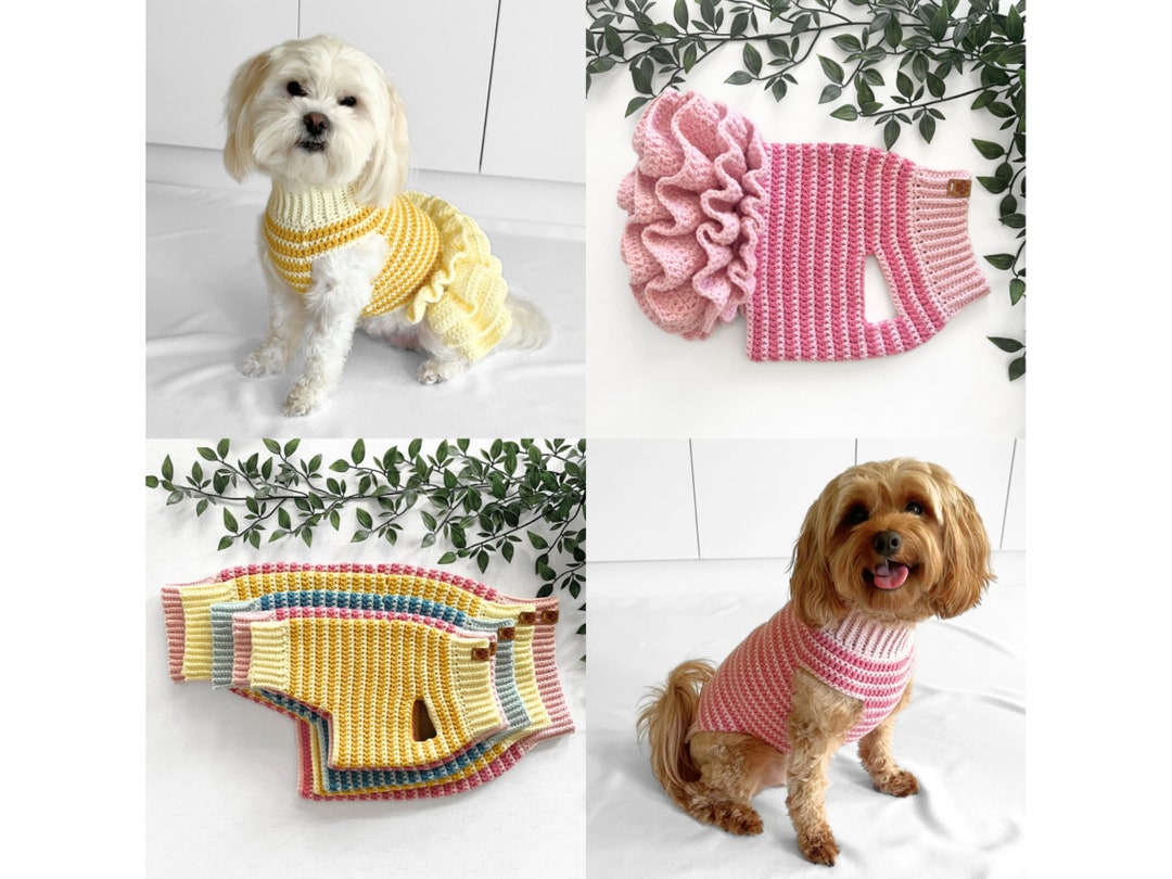 CROCHET PATTERN BUNDLE, Lottie and Lulus Stripe Sweater and Tutu ...