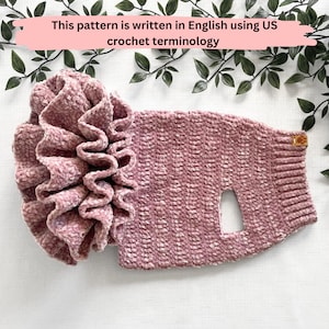 CROCHET PATTERN, Lottie and Lulu’s Super Snuggly Tutu, Crochet Pet ...