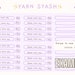 Yarn Stash Tracker, Yarn Organiser, Crochet Yarn Tracker, Knitting Yarn ...
