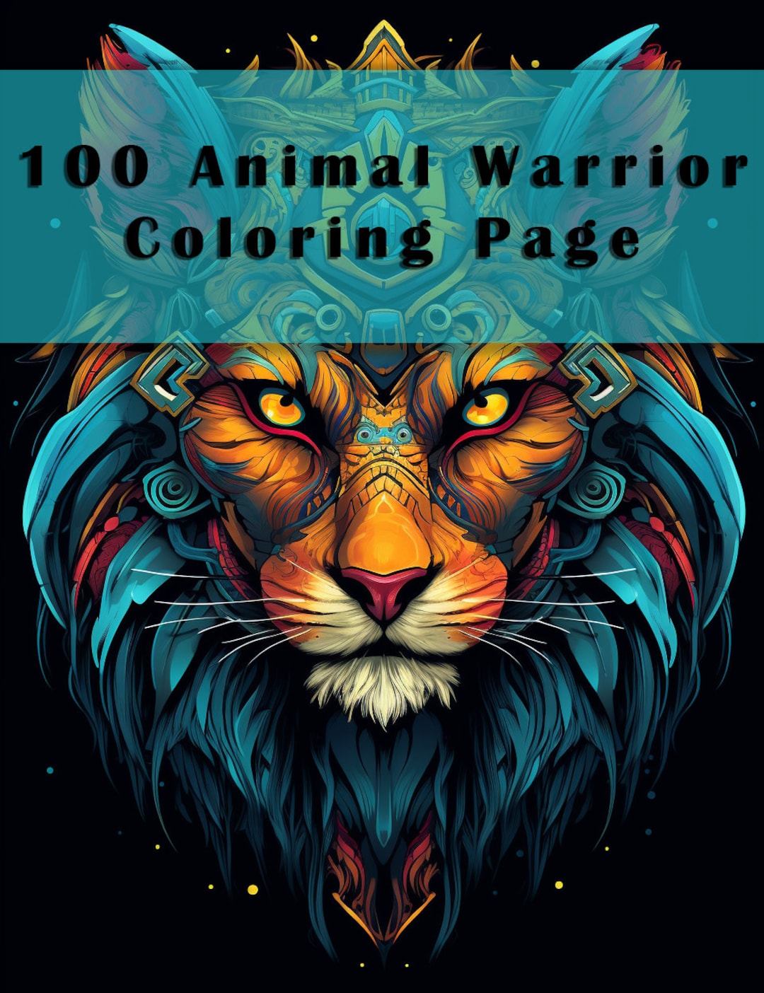 100 Animal Warrior Coloring Pages for Adults - Etsy