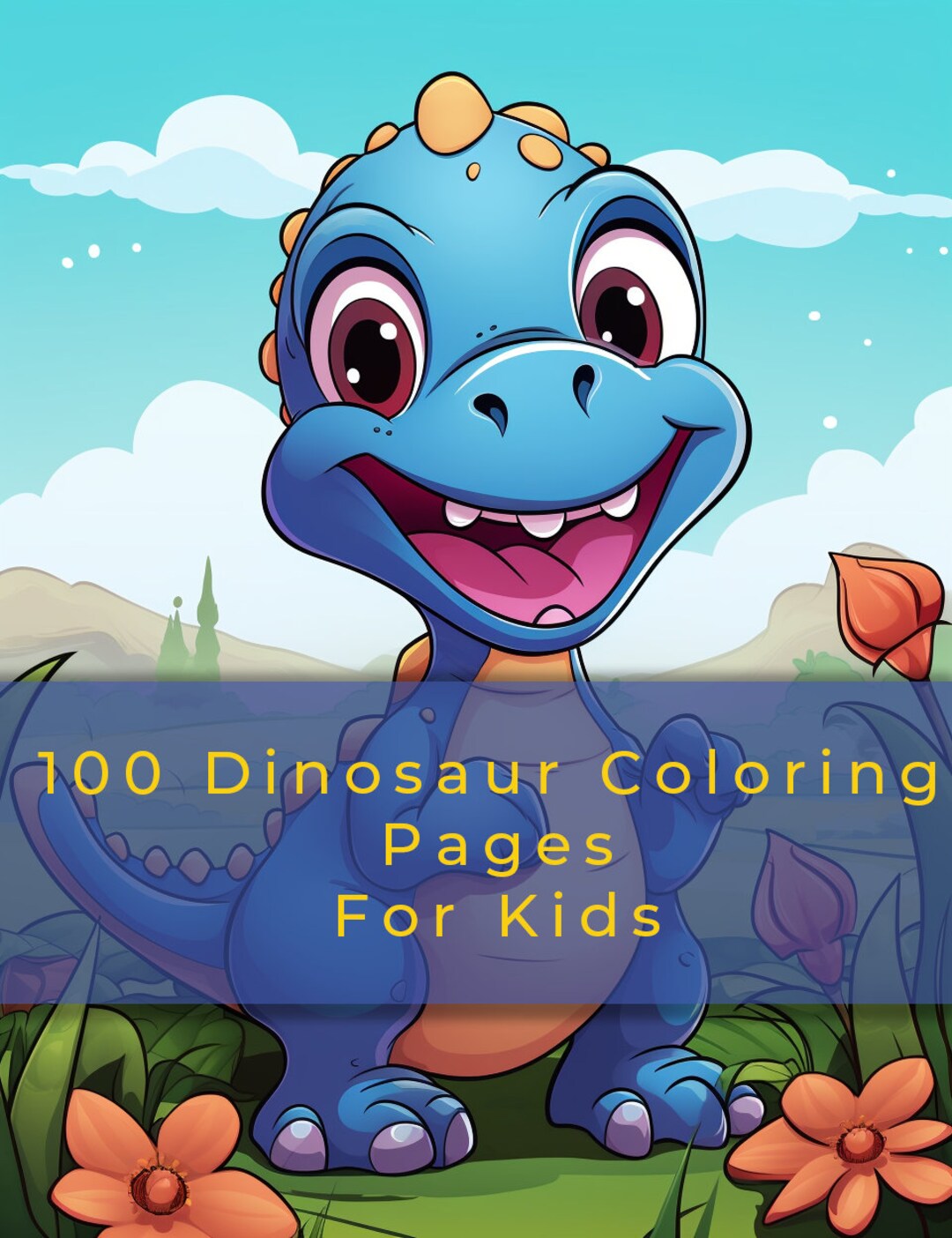 100 Dinosaur Coloring Pages for Kids - Etsy