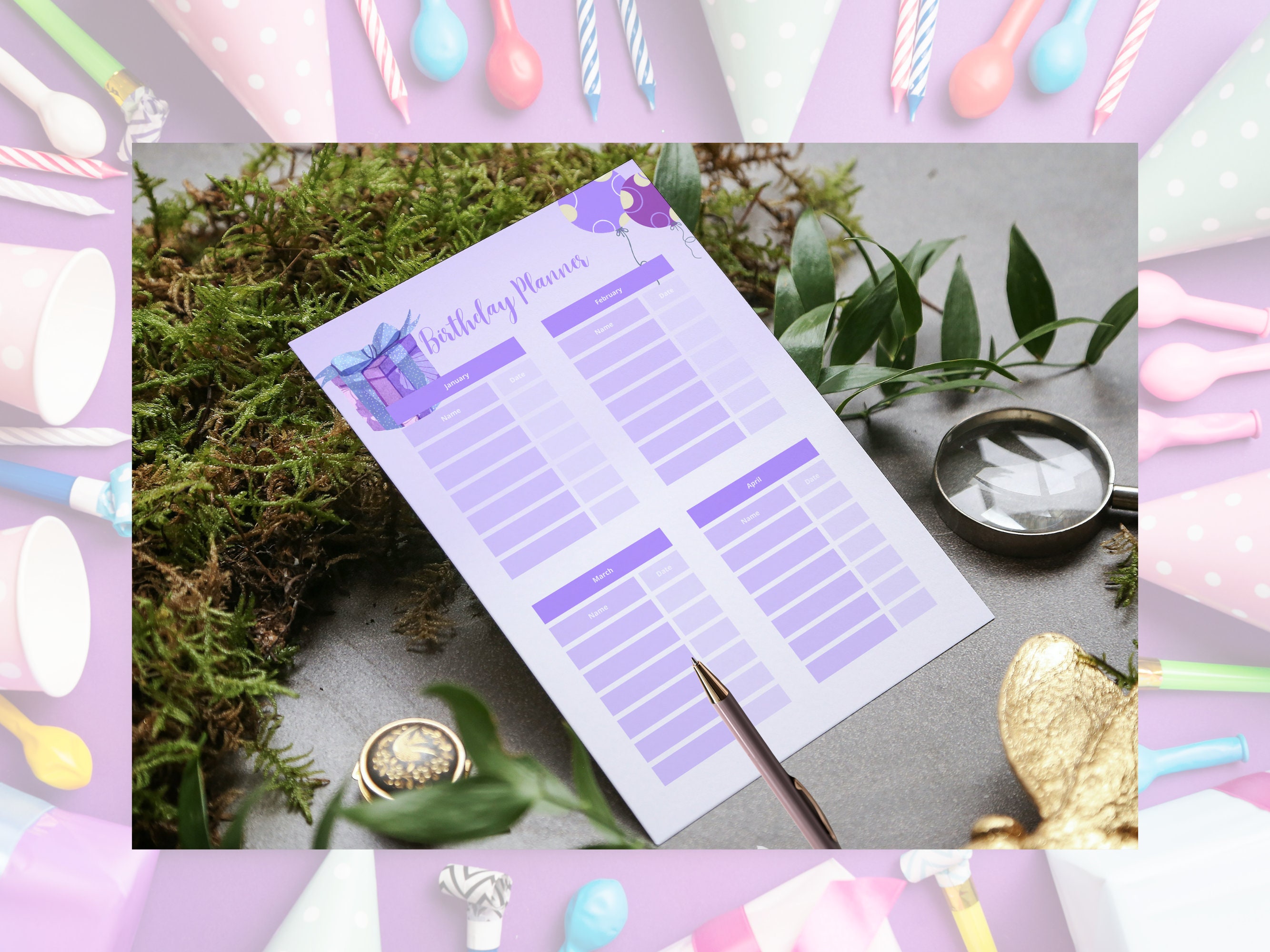 Birthday Planners, Important Occasion Dates Tracker, Event Reminder ...