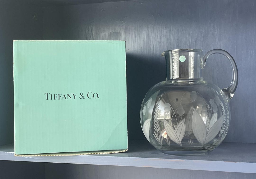 Tiffany & Co Lily of the Valley Etched Water Pitcher - Etsy