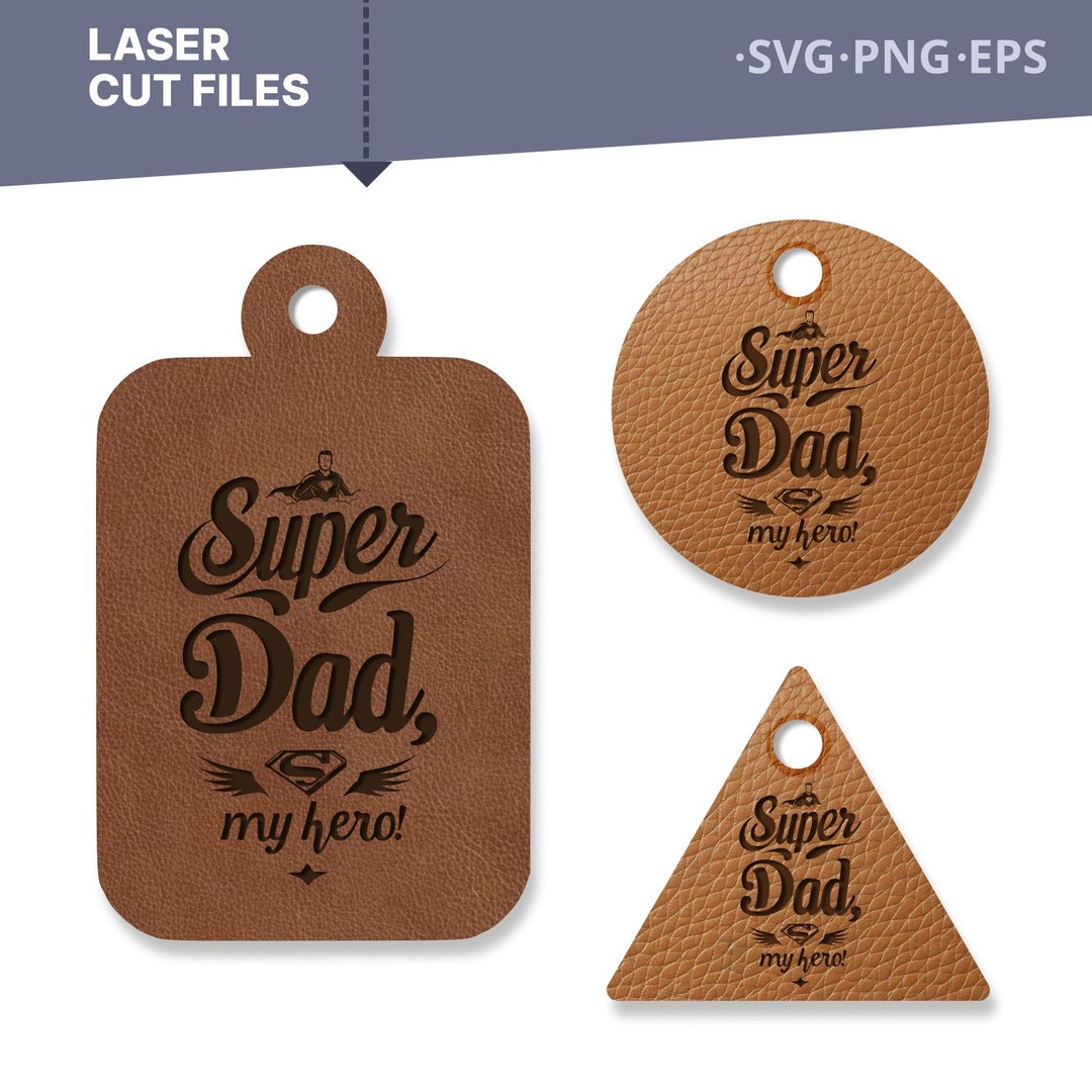 DAD Keychain Svg, Cut Files, Laser Cut Files, Father's Day Svg, Dad's ...