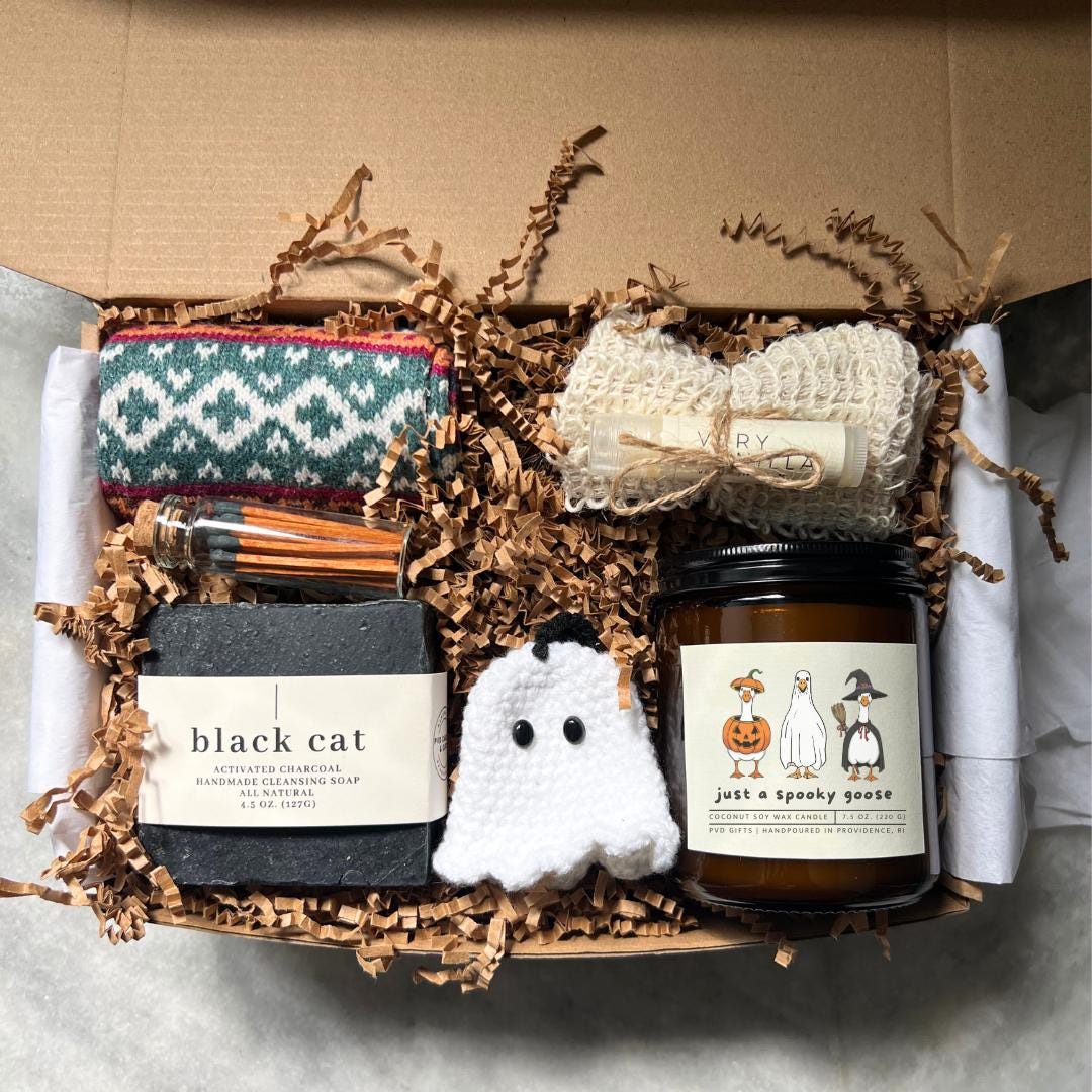 Spooky Goose Boo Box Halloween Gift Box Fall Boo Basket Spooky Season ...