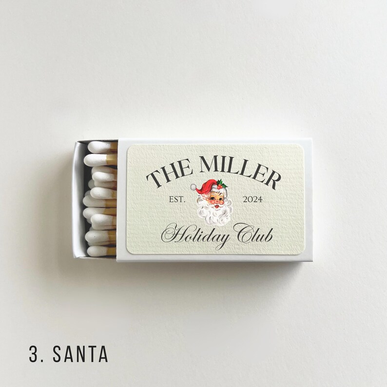 Custom Matches Christmas Wedding Favors for Holiday Party Personalized ...
