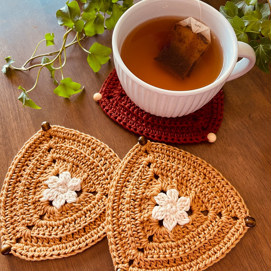 CROCHET PATTERN: Harvest Blessing Crochet Coaster & Holder - Etsy