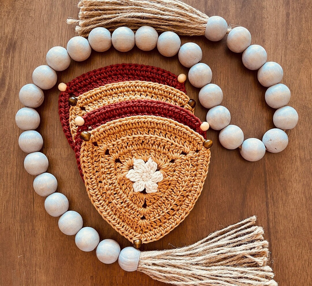 CROCHET PATTERN: Harvest Blessing Crochet Coaster & Holder INTERMEDIATE ...