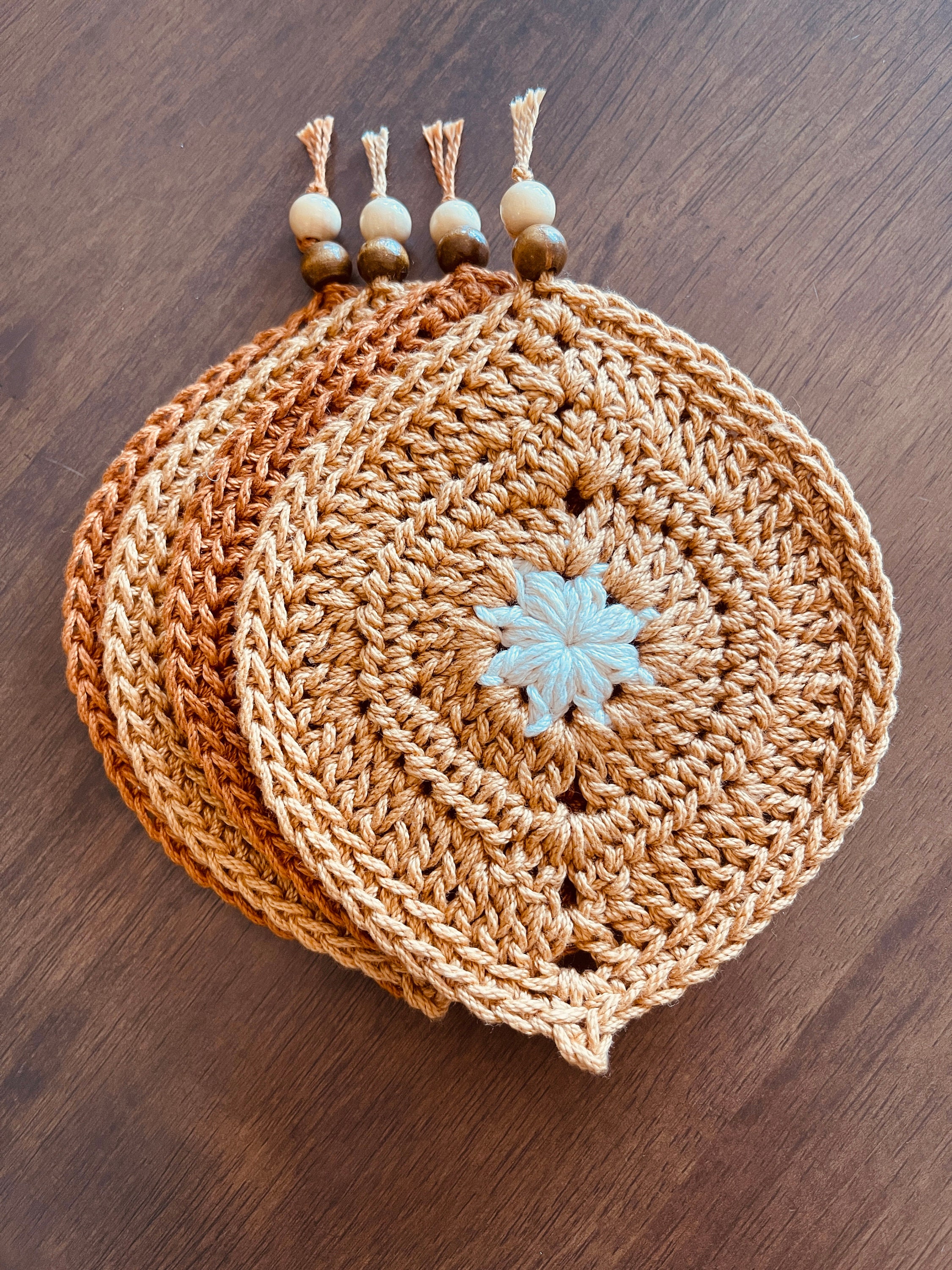 CROCHET PATTERN: Autumn Chestnut Leaves Crochet Coaster - Etsy