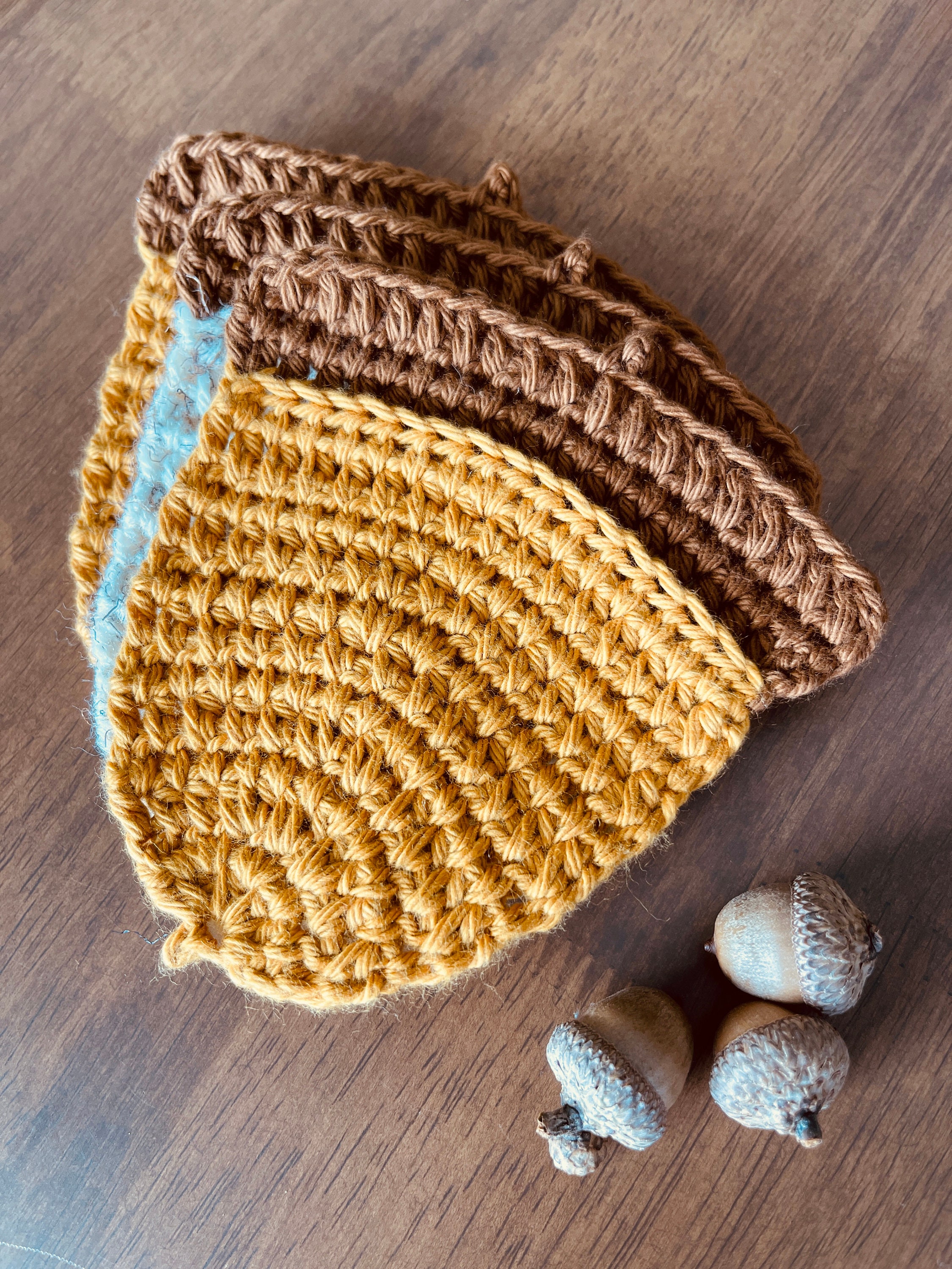 CROCHET PATTERN: White Oak Acorn Coaster - Etsy