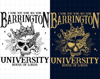 Barrington University PNG Dark Romance Png for Halloween Book Lover ...