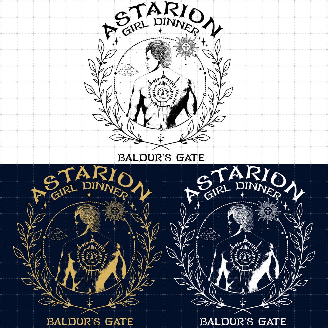 High Elf Gaming Shirt Design Png, Astarion Bulders Png Instant Download ...