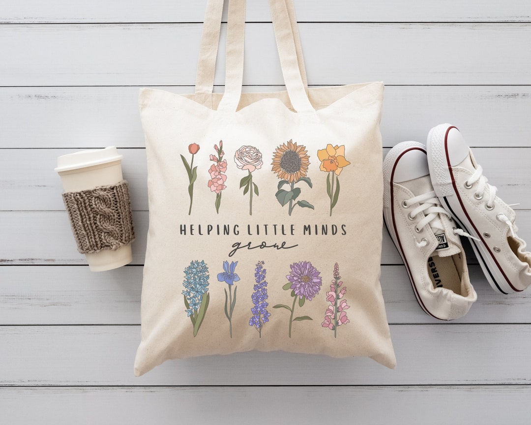 Teacher Tote Bag Teacher Canvas Tote Teacher Gift for Teacher Back to ...