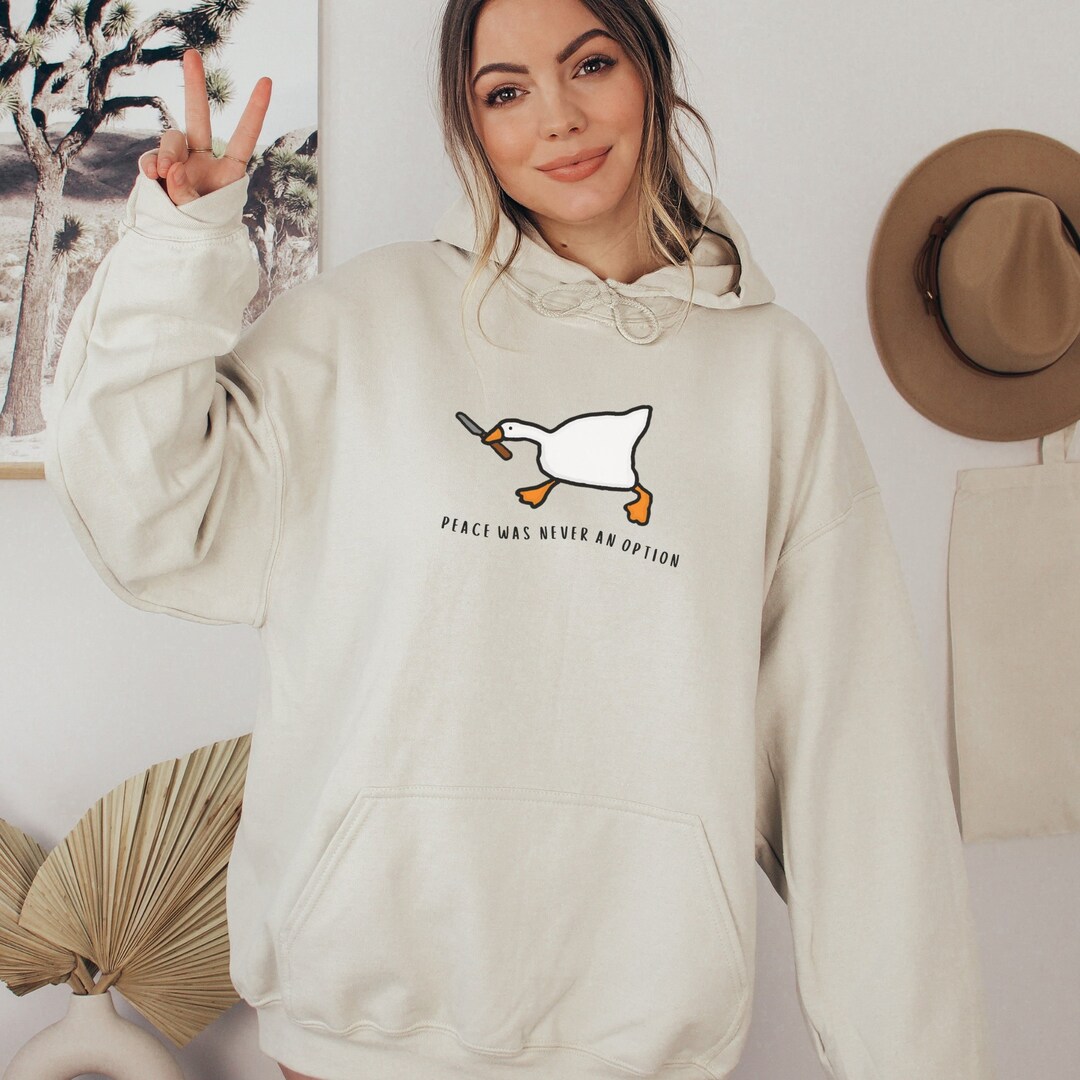 Silly Goose Sweatshirt Murder Goose Crewneck Sweater Goose - Etsy