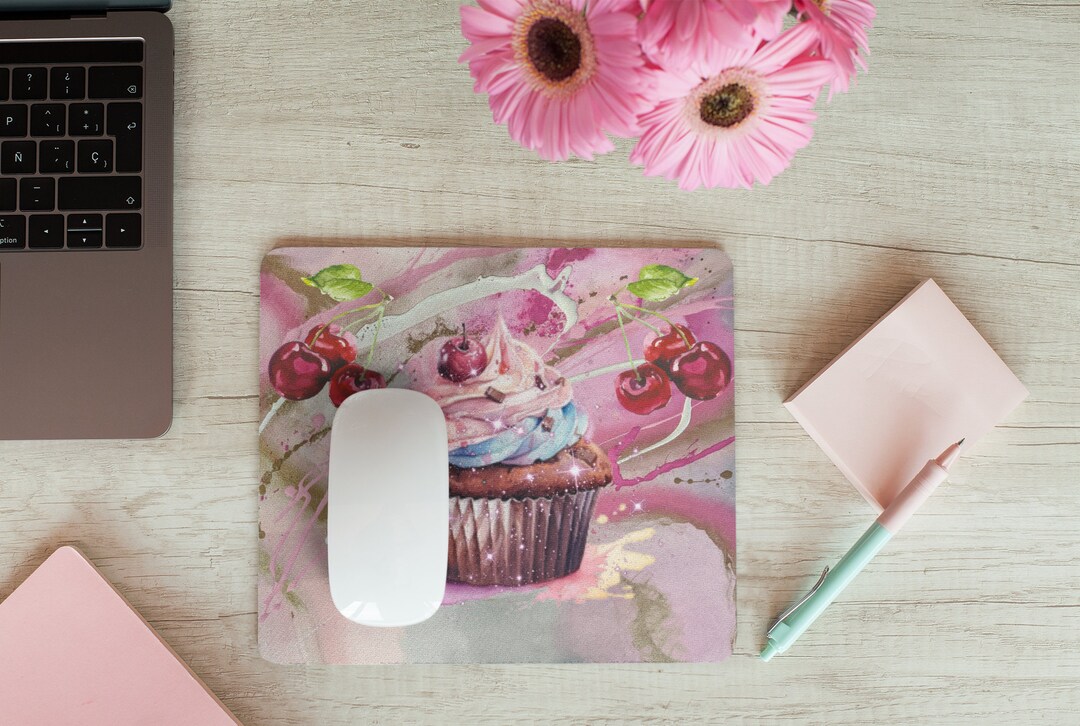 Choclate Cherry Mousepad, Cute Desk Decor, Desk Organizer, Cute ...