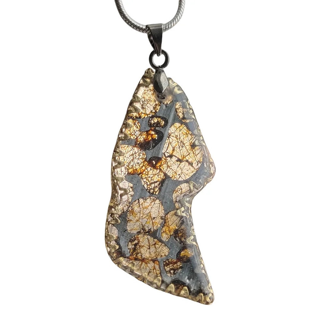 Brenham PALLASITE Meteorite Pendant Specimens Can Be Worn by Men and ...