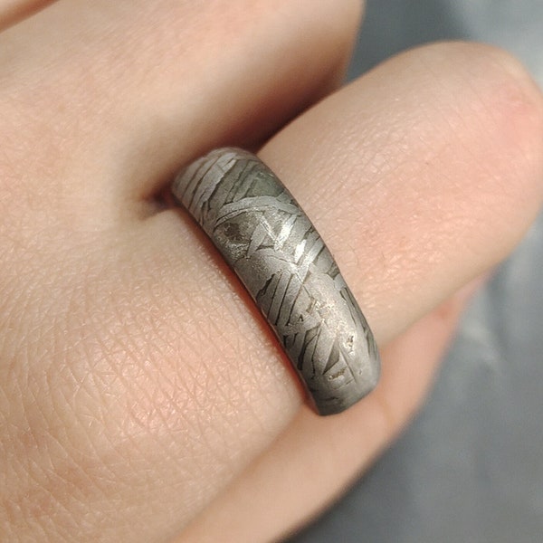 Meteorite Ring - Etsy