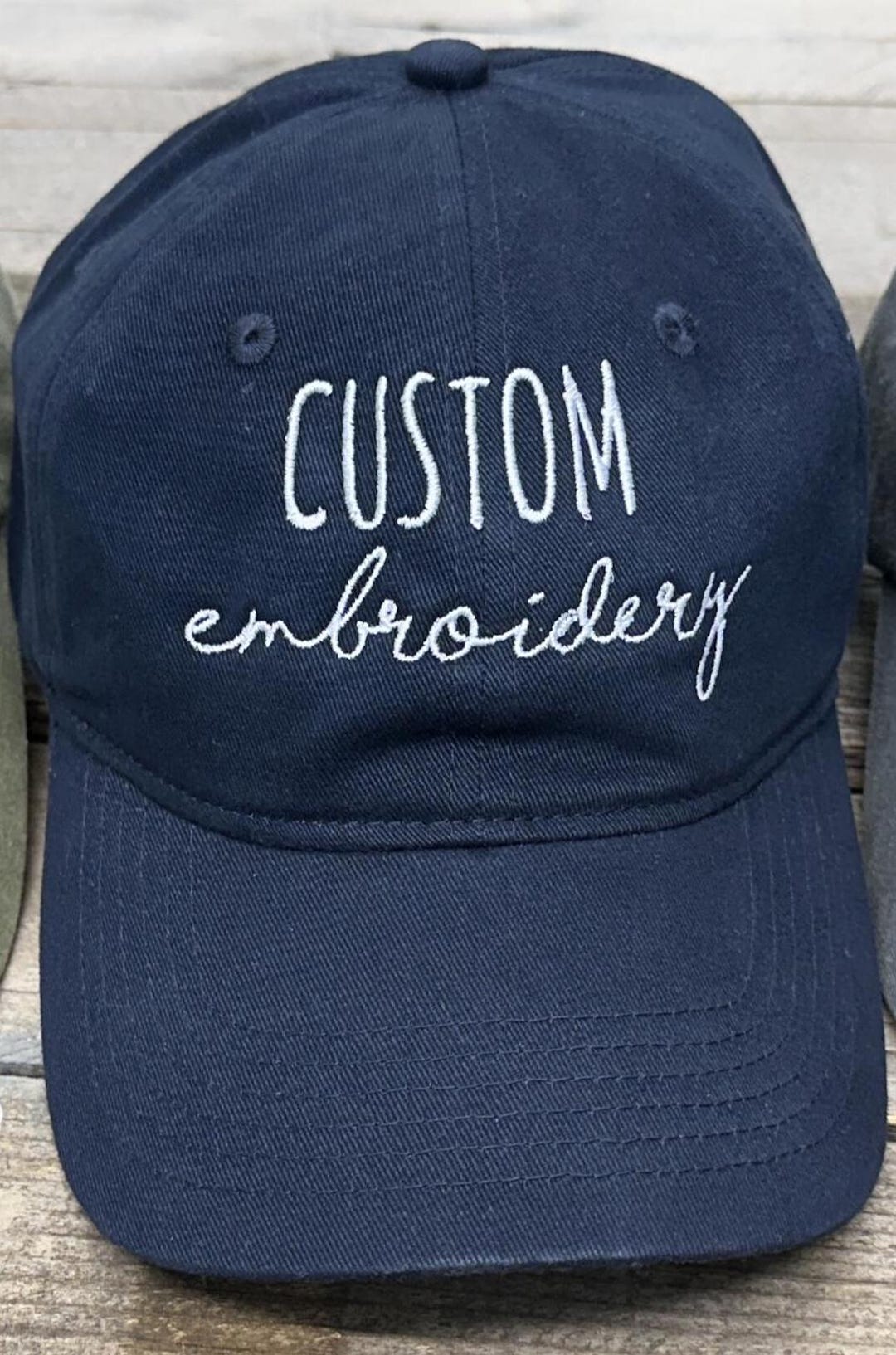 Custom Text Hat, Baseball Hat, Custom Embroidered Hat, Dad Hat, Unisex ...