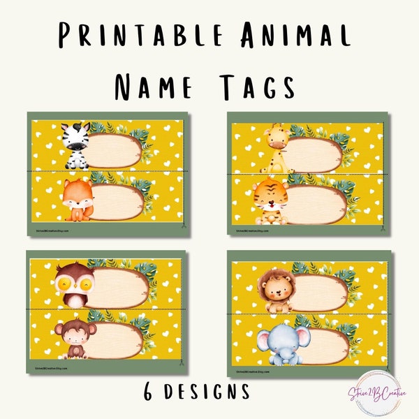 Cubby Name Tags - Etsy
