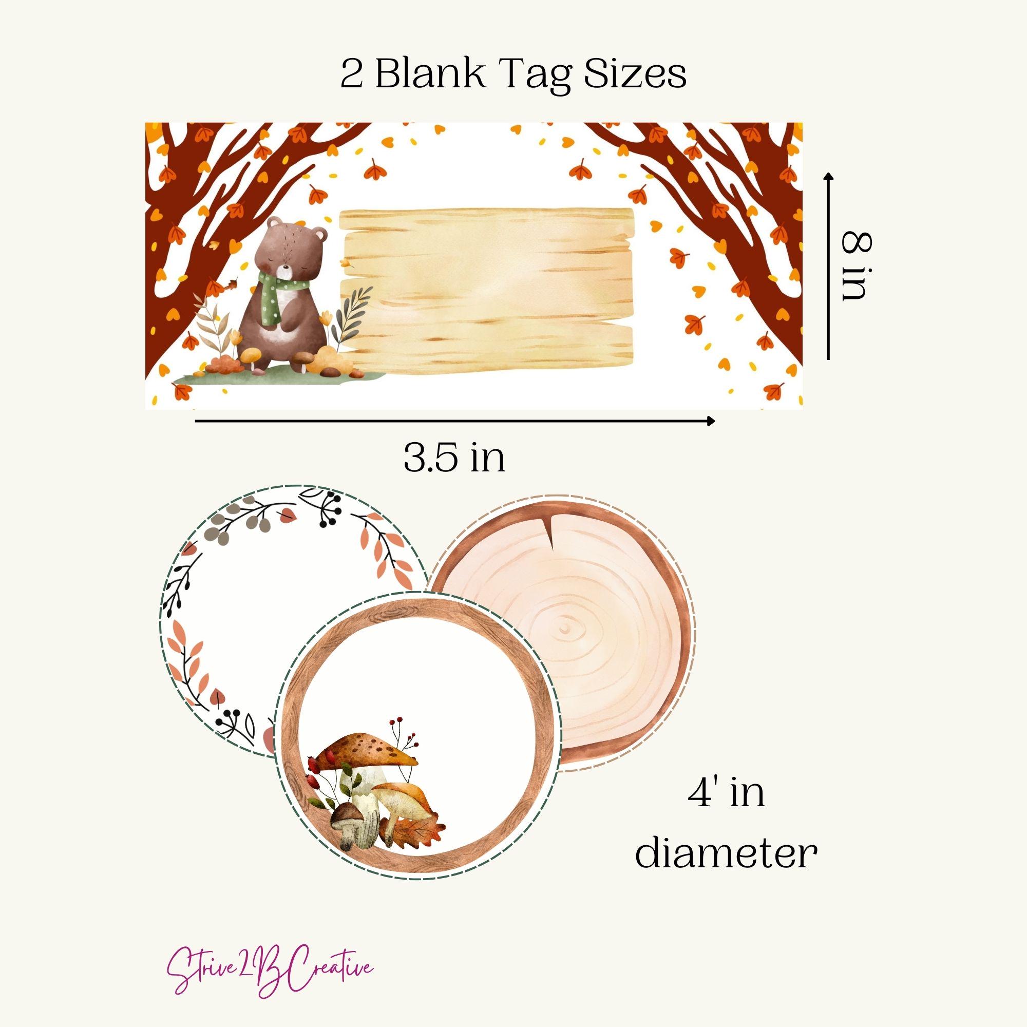 Editable Woodland Animal Classroom Name Tags, Cubby Tags for Preschool ...