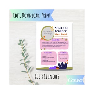 Editable Meet the Teacher Letter. Teacher Introduction Letter, New ...