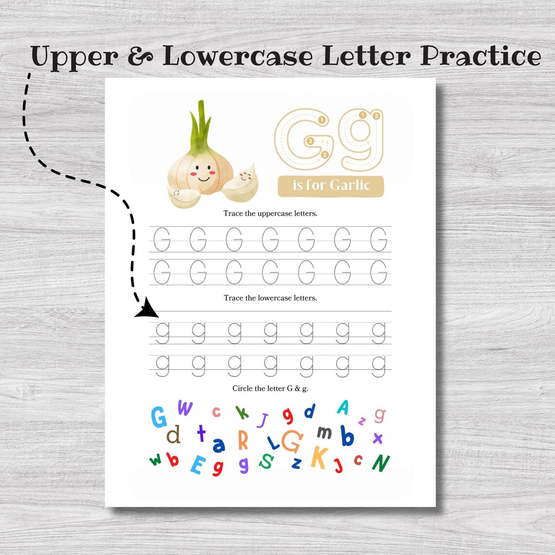 Alphabet Tracing Pages, ABC Trace for Kids, Upper and Lower Case ...