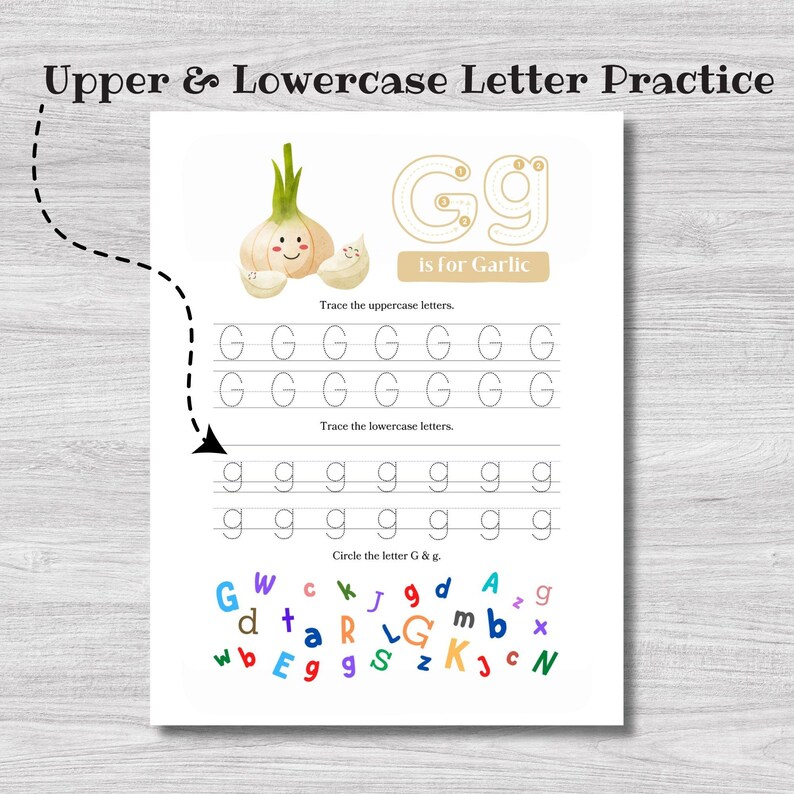 Alphabet Tracing Pages, ABC Trace for Kids, Upper and Lower Case ...
