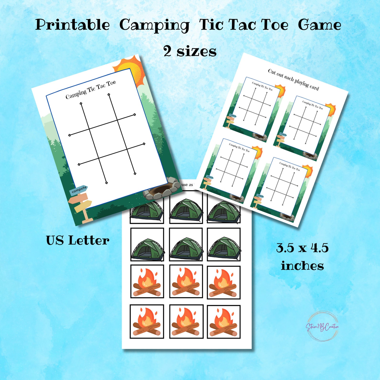 Printable Tic Tac Toe Game. Printable Game for Kids, Family Travel ...